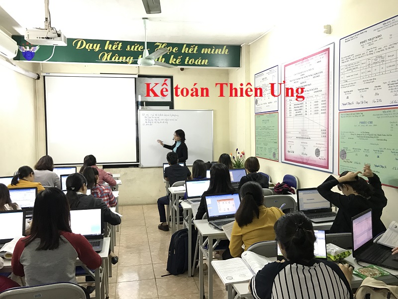 Lớp học kế toán thực tế tại Đông Anh - Hà Nội
